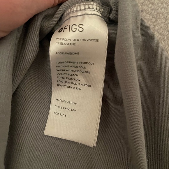 Figs | Tops | Figs Dark Space Grey Casma Scrub Top Xxl Euc | Poshmark